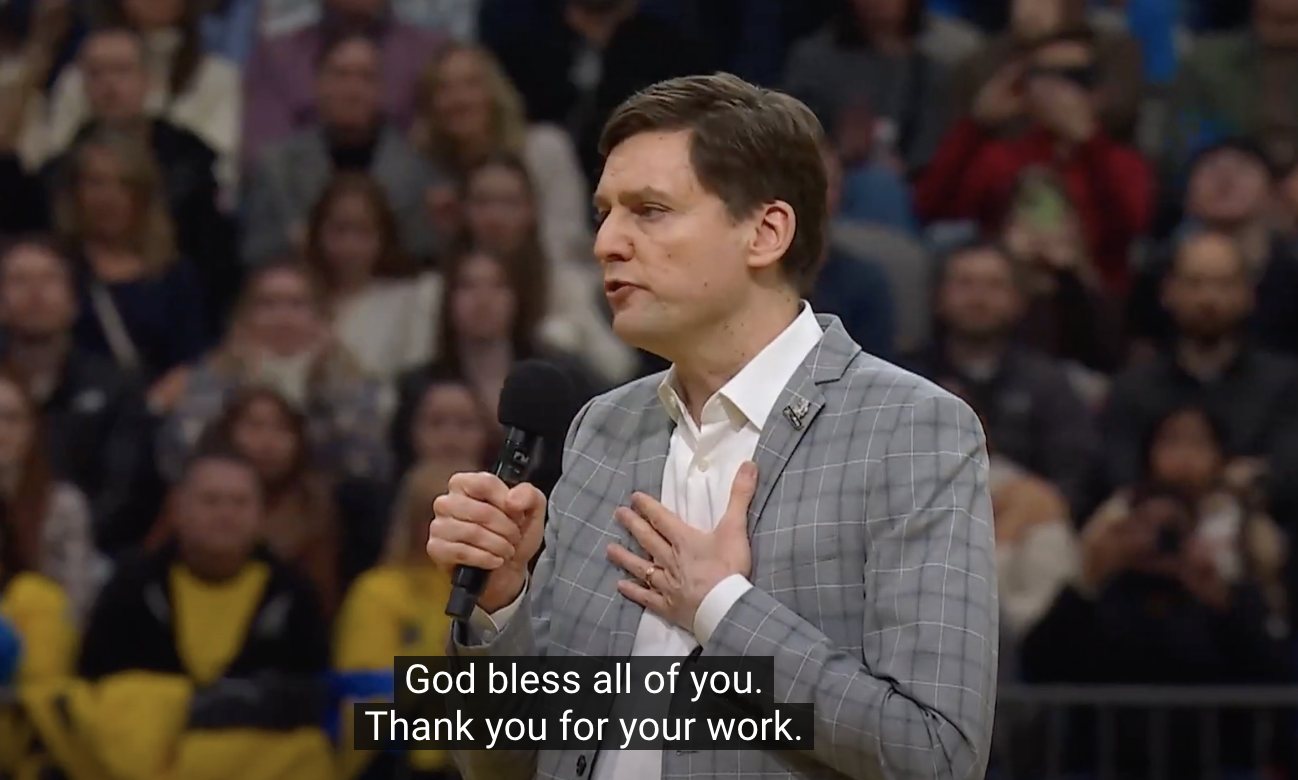 Which 'god' was Premier David Eby asking to bless Canada and the U.S ...